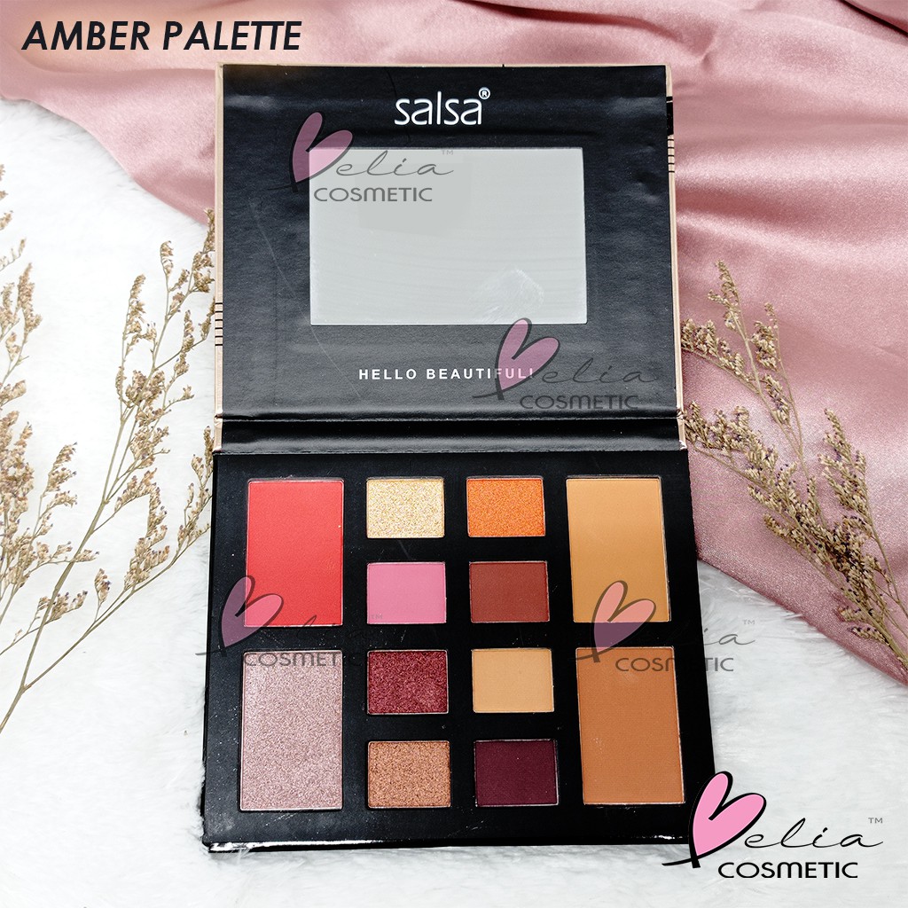 Jual BELIA SALSA Rhapsody Face Palette Eyeshadow Contour Highlighter ...