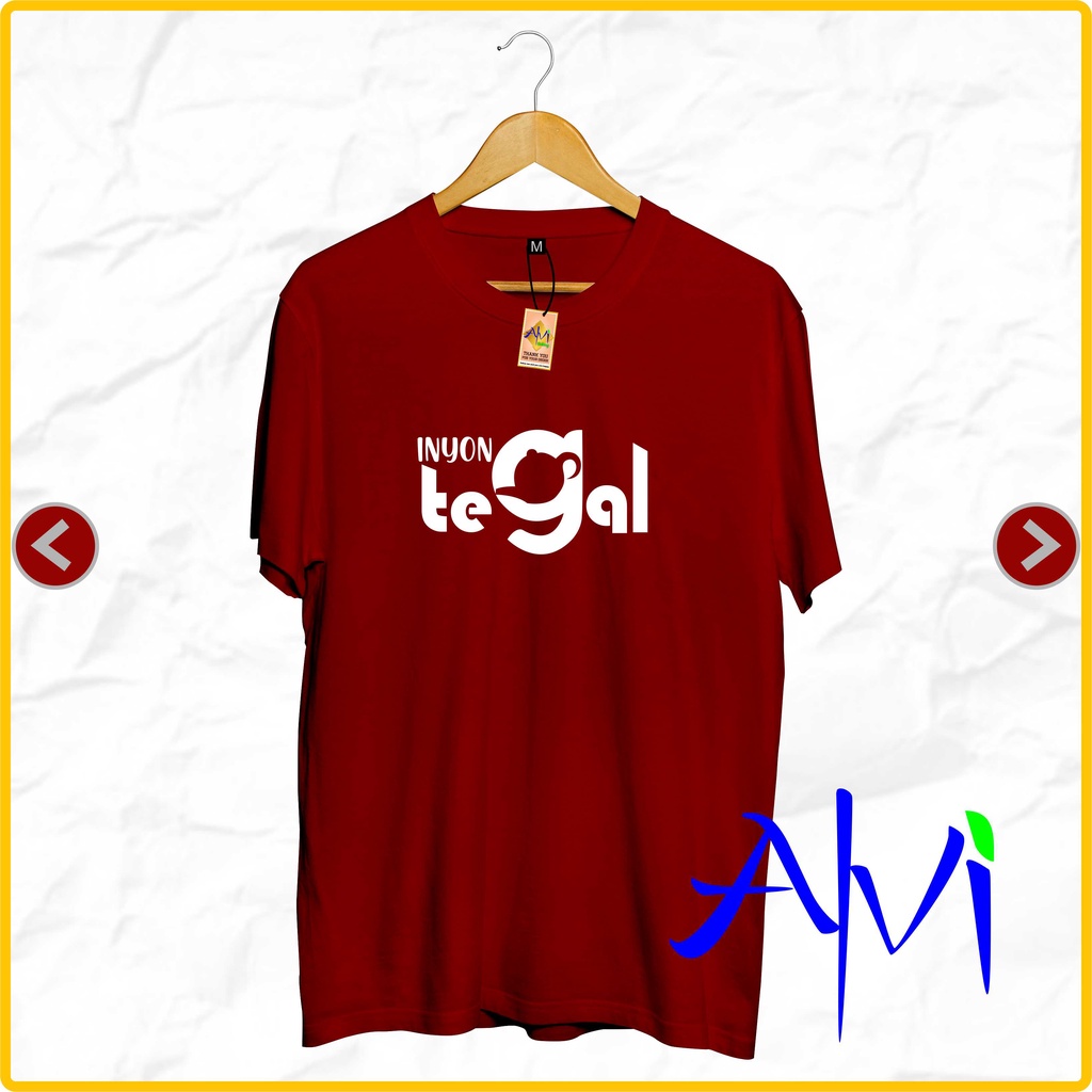 Jual kaos pria inyong tegal ora ngapak ora kepenak kaos daerah teh poci ...