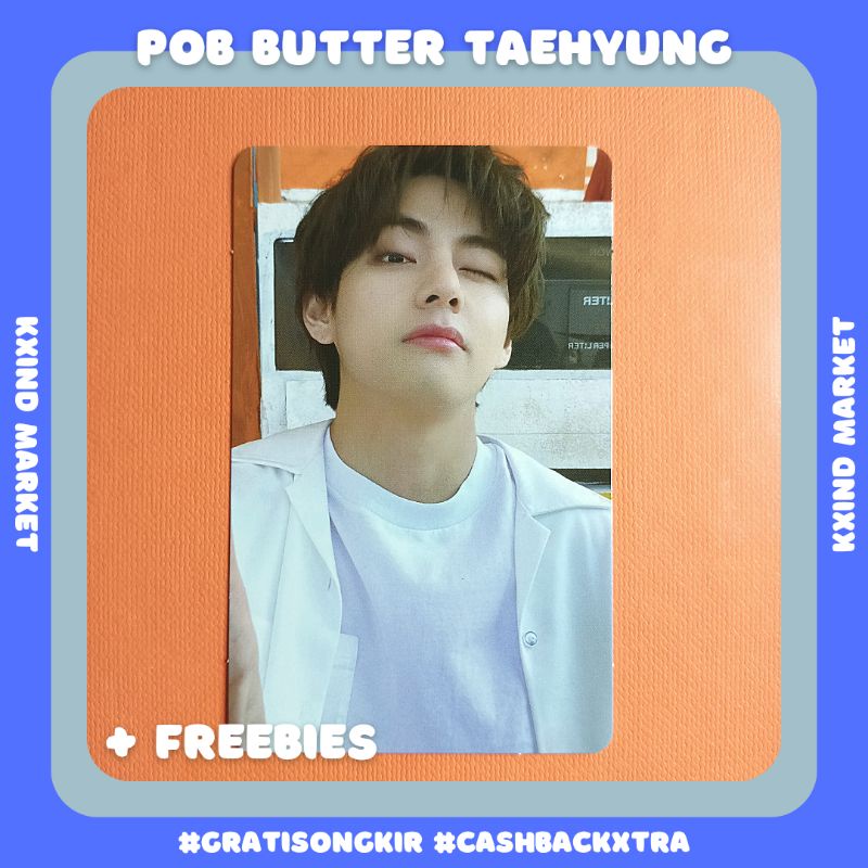Jual POB Butter Taehyung BTS / PC v butter / album butter BTS / PC Jungkook Jimin jin rm v Tae ...