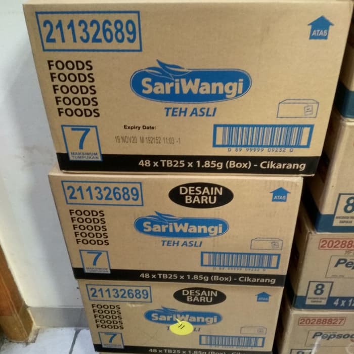 Jual Teh Sariwangi isi 25 dus / teh sariwangi kotak celup isi 25/teh ...