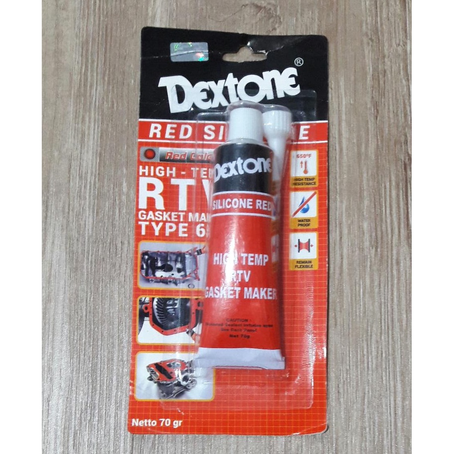 Jual LEM RED SILICONE 85 GRAM / LEM GASKET MERAH | Shopee Indonesia