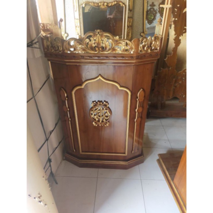 Jual MIMBAR MASJID MIMBAR KAYU JATI UKIR BEST SELLER | Shopee Indonesia