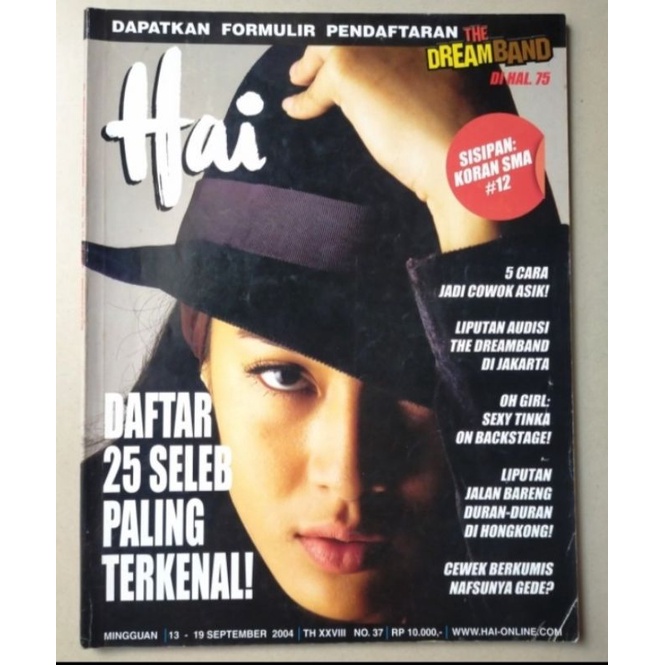 Jual Majalah Hai 13 September 2004 - Cover Dian Sastro / Dian Sastrowardoyo | Shopee Indonesia