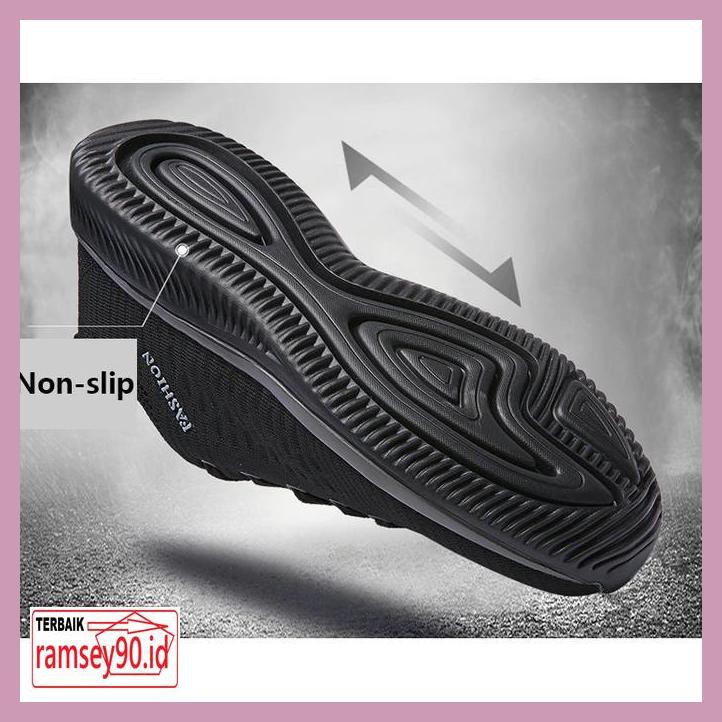 Jual Sepatu- Sepatu Pria Sneaker Running Shoes Sport Upper Light Training - Murah - Hitam, 41 ...