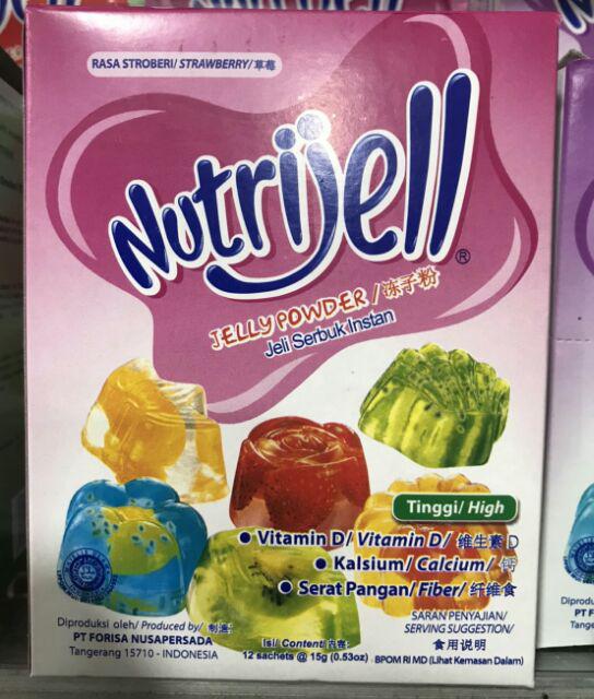 Jual Nutrijell Jelly Powder 11 Rasa 15gr Plain Cincau Melon Kelapa Muda Mangga Anggur Jeruk ...