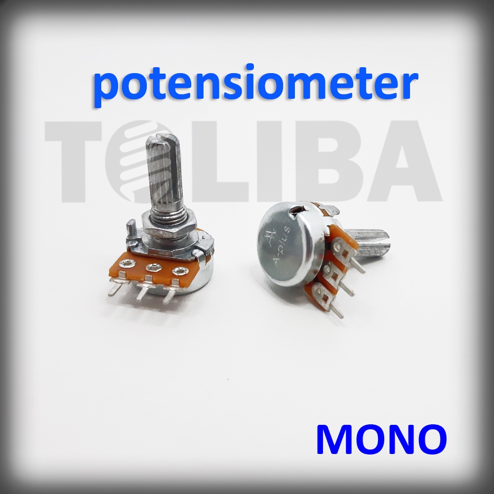 Jual potensio 10k 50k mono aplus / potensiometer potensio meter 50k ...