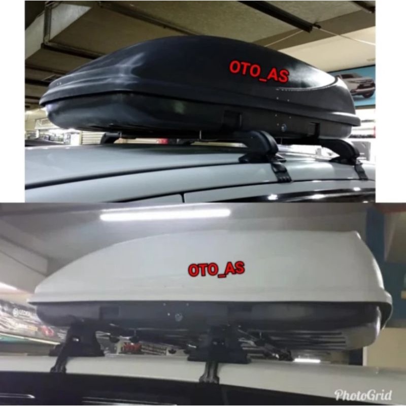 Jual Paket Roof Box + Cross bar jepit body mobil avanza / xenia ...