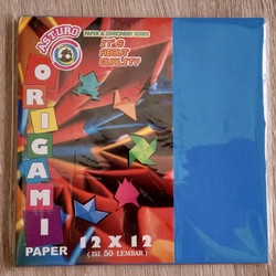 Jual Kertas origami asturo paper 12x12 isi 50 lembar | Shopee Indonesia