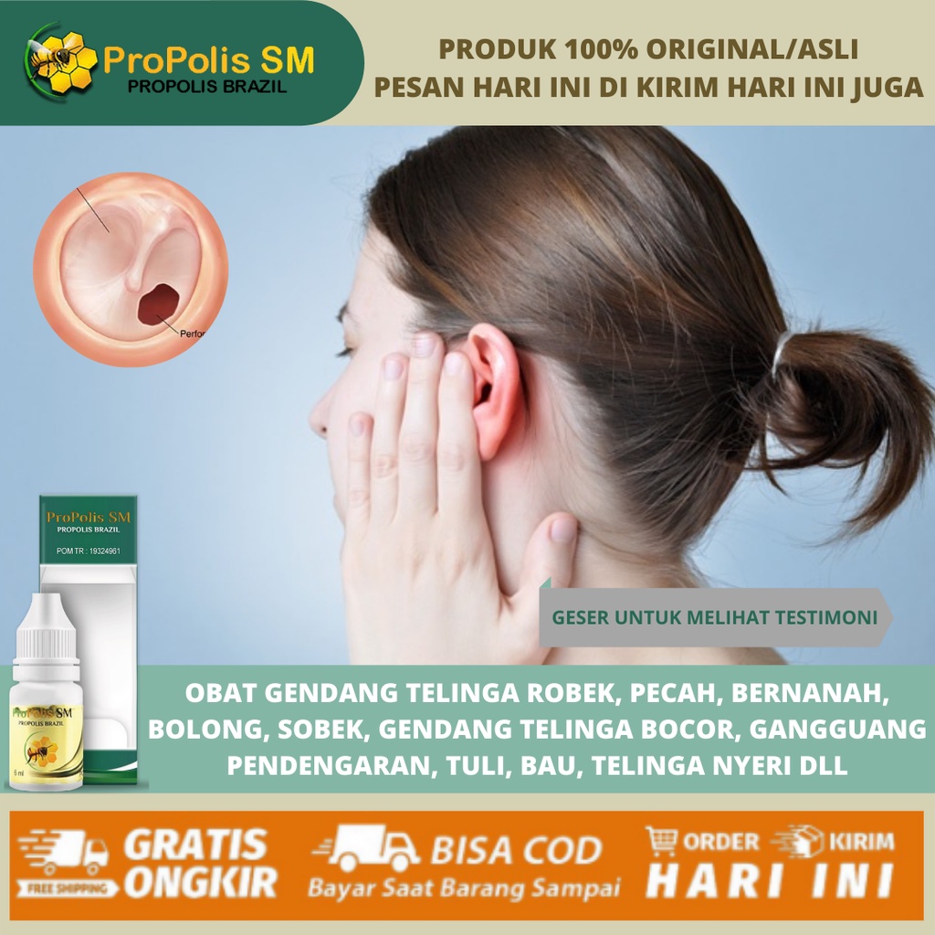 Jual Obat Gendang Telinga Robek, Pecah, Bernanah, Bolong, Sobek, Gendang Telinga Bocor, Gangguan ...