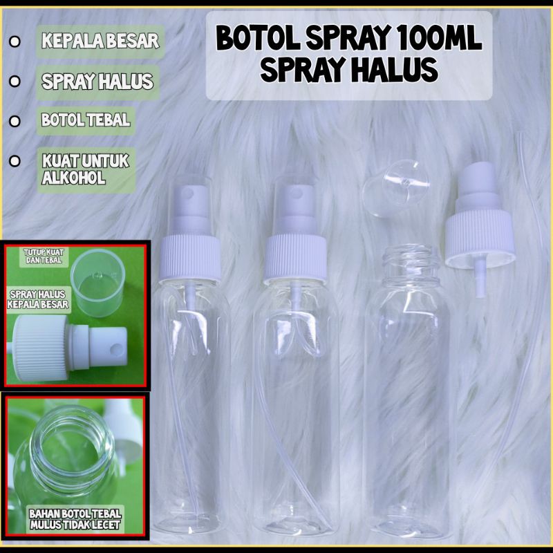 Jual Botol Spray 100ML, Bahan Bening, Tebel dan Kuat | Shopee Indonesia