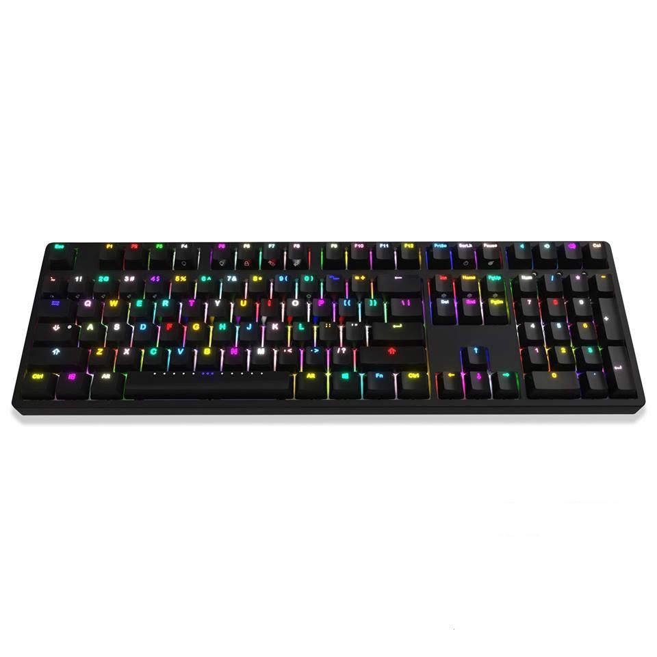 Jual Mechanical Keyboard IKBC F108 Fullsize RGB LED Black (Red CherryMX) | Shopee Indonesia