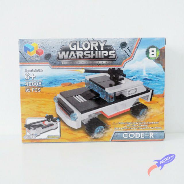 Jual Mainan Lego Kapal Perang Navy Helicopter Tank Glory Warship ...