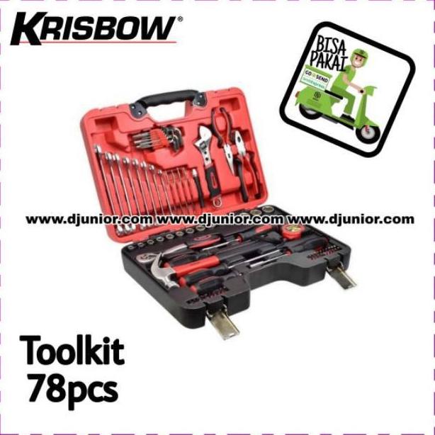 Jual ACE KRISBOW - TOOL KIT 78 PCS - TOOLKIT BOX KOTAK SET PERKAKAS ...