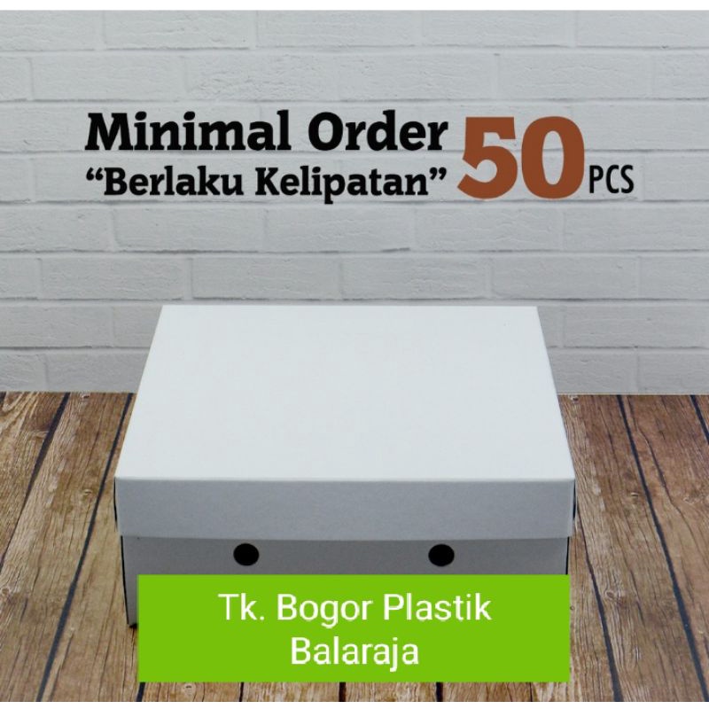 Jual dus kemasan nasi 20x20 gramasi 400gr, isi 50pcs | Shopee Indonesia