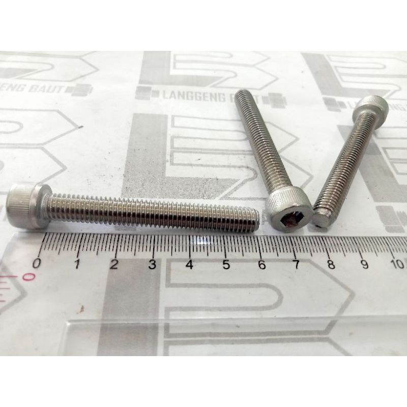 Jual Baut L Stainless M8 X 60 (6cm) THE A2-70 M8x60 | Shopee Indonesia