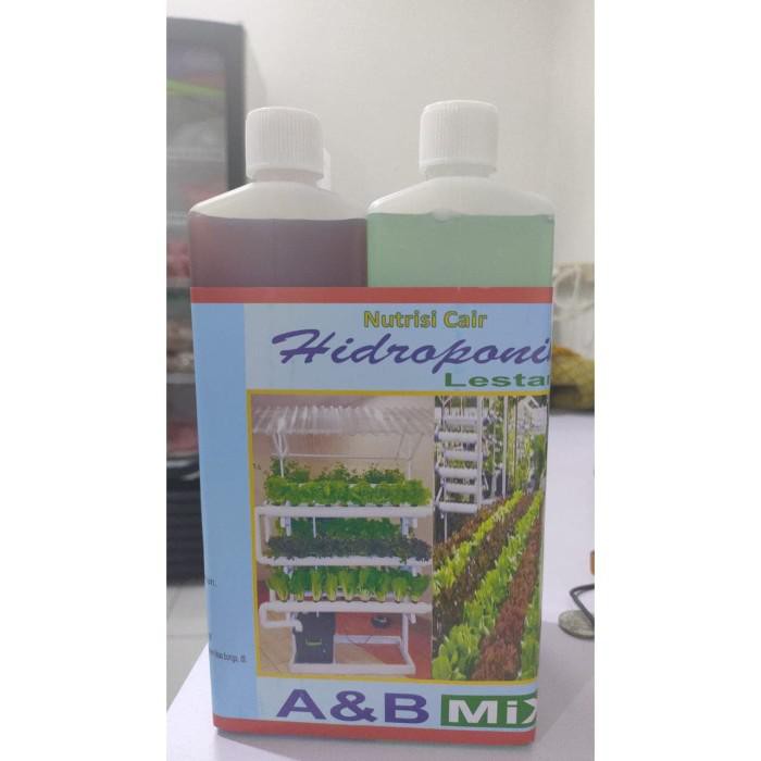 Jual Nutrisi Hidroponik AB Mix Cair Sayuran BUAH 1000 ml - langsung Pakai | Shopee Indonesia