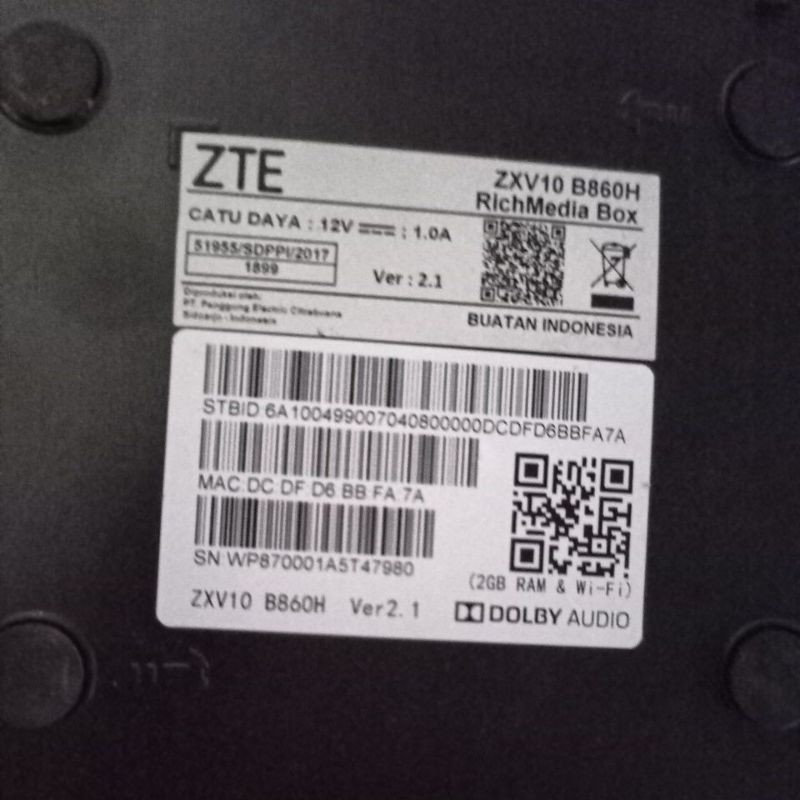 Jual stb zte b860h original blum root | Shopee Indonesia