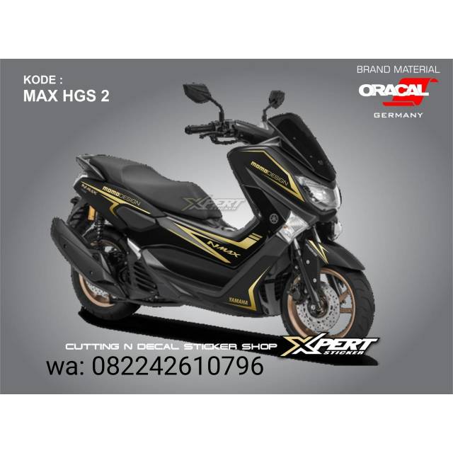 Jual Stiker body nmax hitam gold Bonus sticker velg | Shopee Indonesia