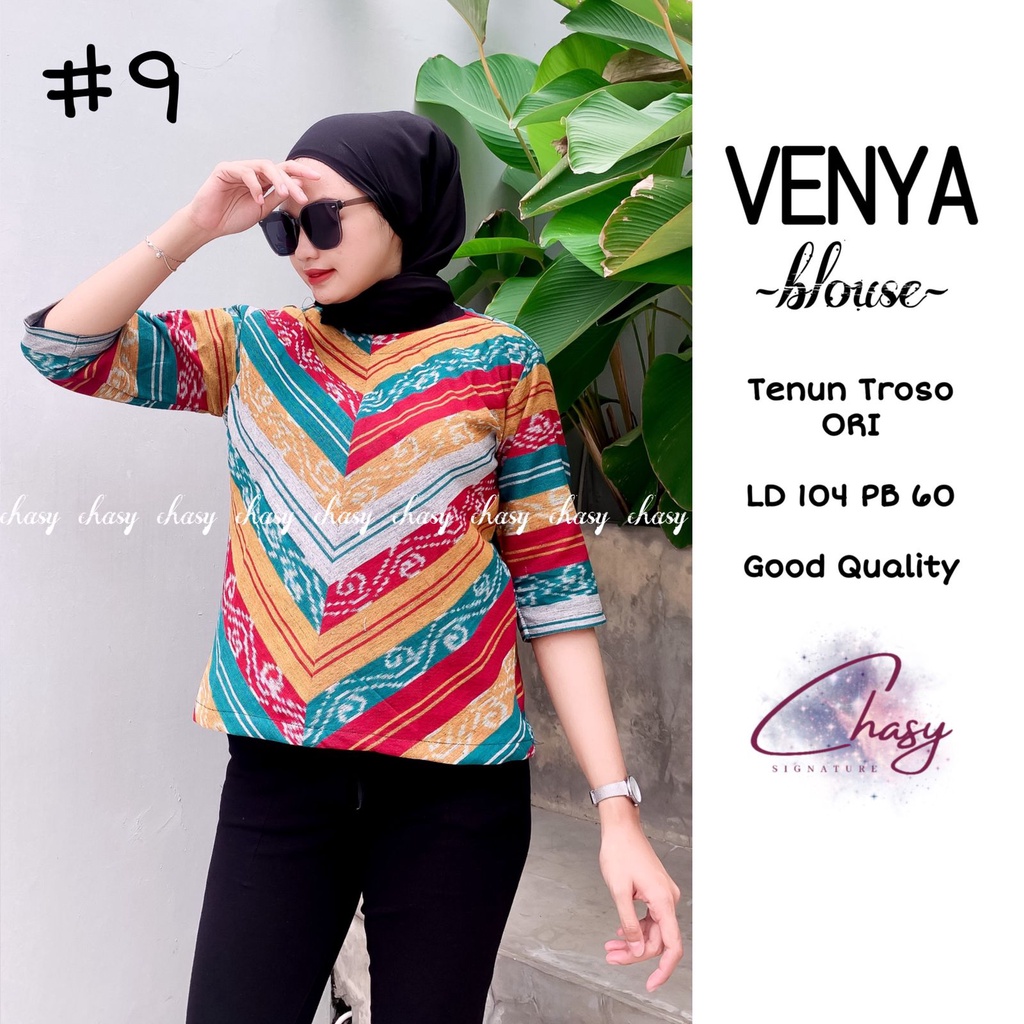 Jual Blouse Batik Tenun by Butik Batik Solo Bahan Tenun ORI kode BLOUSE ...