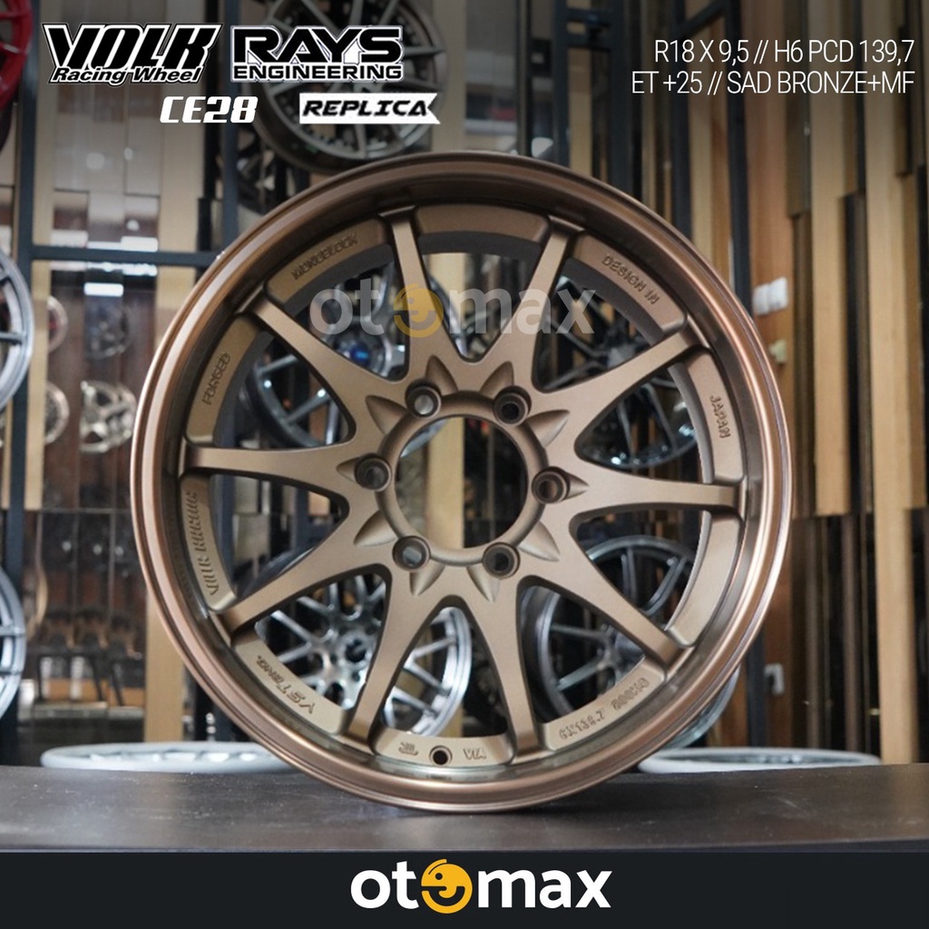 Jual Velg Mobil Volk Rays Ce28 Ring 18 H6 Sand Bronze | Shopee Indonesia