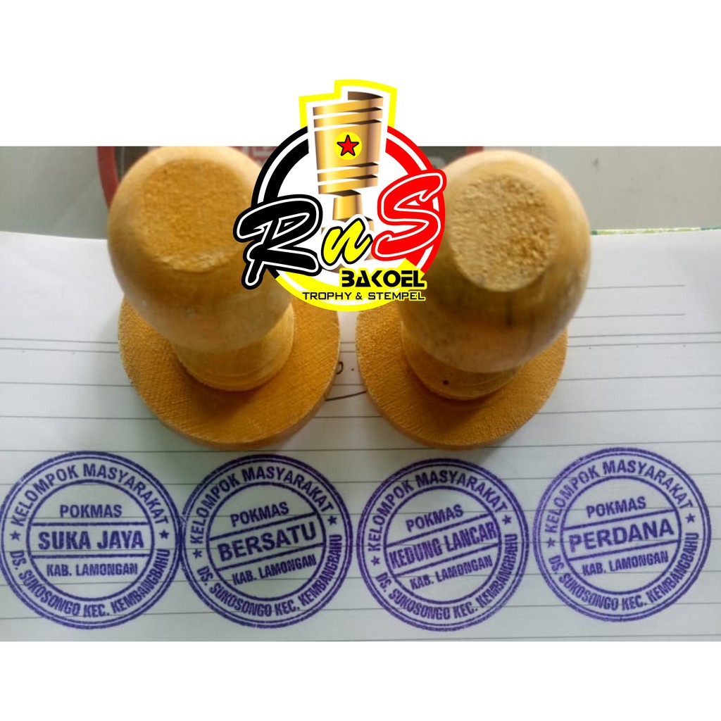 Jual STEMPEL KAYU BULAT | Shopee Indonesia