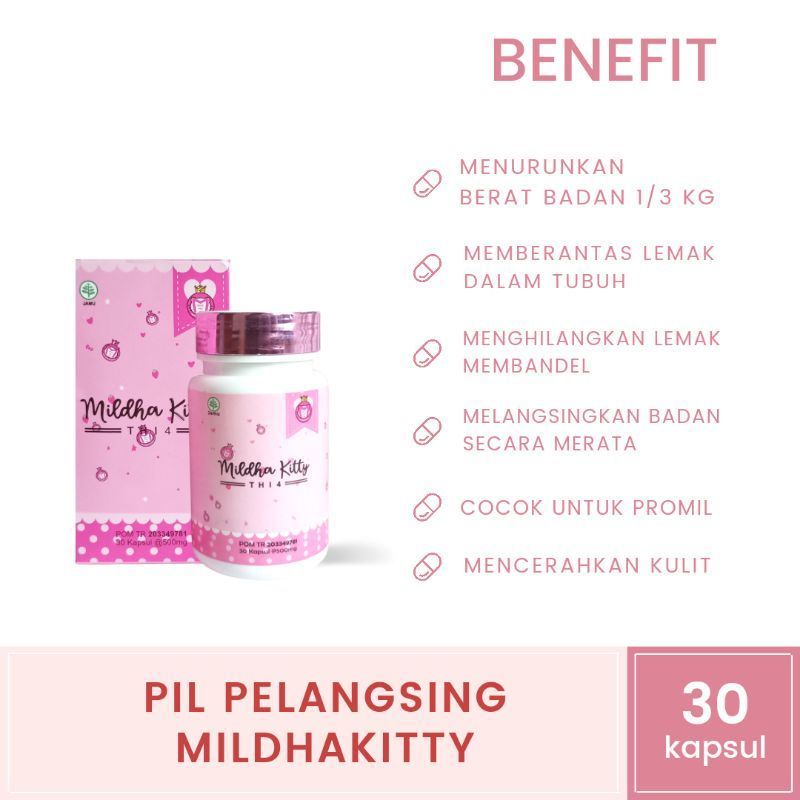 Jual MILDHAKITTY PELANGSING BPOM ORIGINAL PIL PINK MAGIC IBU MENYUSUI ...