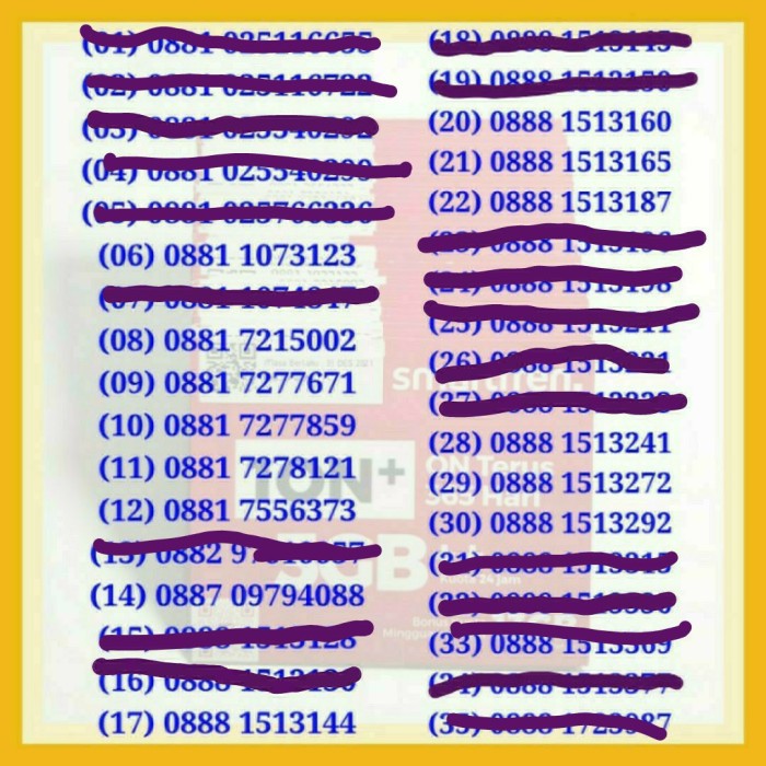 Jual Perdana Smartfren 4G LTE Kartu Nomor Cantik Bisa Untuk HP & Modem ...