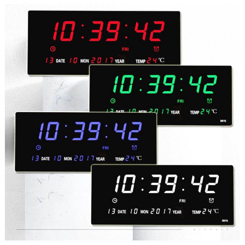 Jual JD- 3615 Jam Digital LED Clock Dinding / jam Meja digital Fitur ...