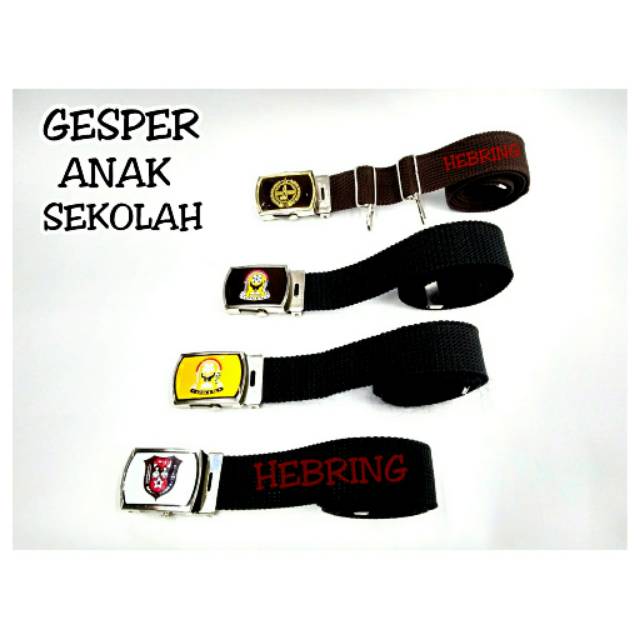 Jual Ready!! Gesper SD SMP SMA/Tali pinggang sekolah/Sabuk SD SMP SMA ...