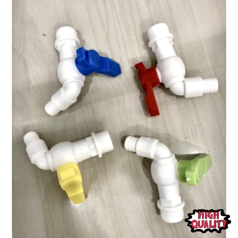 Jual 8028 Kran air pvc 1/2”inci dan 3/4”inci Keran pvc drat 1/2inci & 3 ...