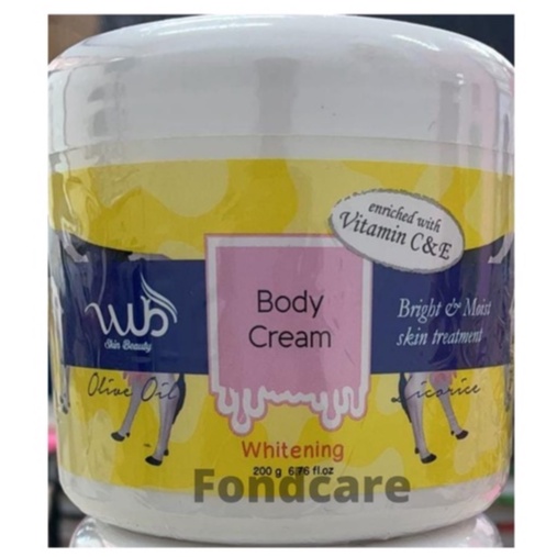 Jual WUB body cream NEW with VIT E 200gr ORIGINAL / bleaching badan ...