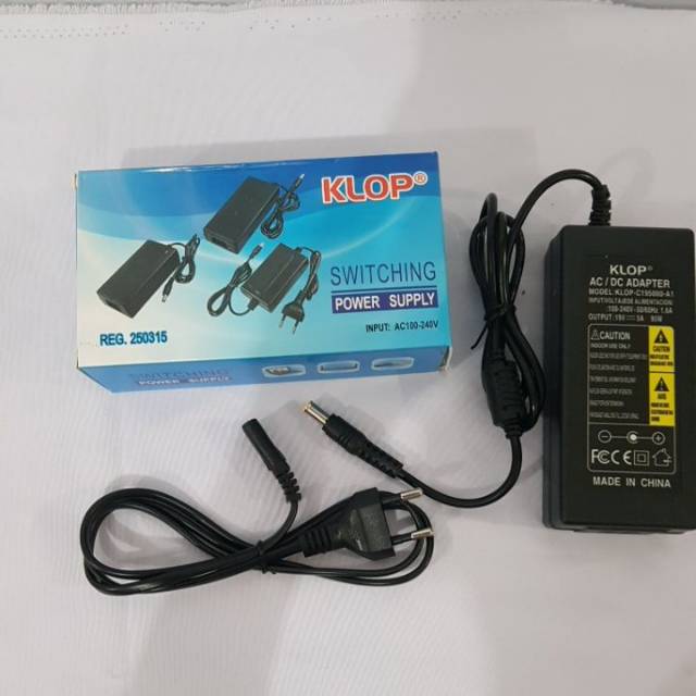 Jual Adaptor switching power supply Klop 19V 5A 19 volt 5 ampere | Shopee Indonesia