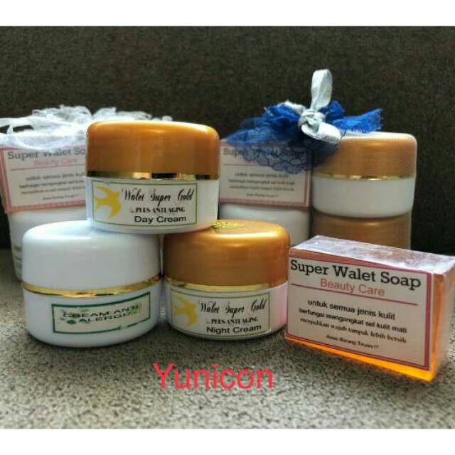 Jual CREAM WALET SUPER GOLD ANTI AGING DAN FLEK (KEMASAN JARING ...