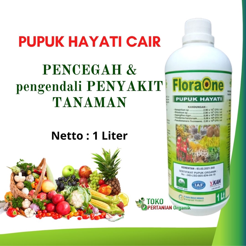 Jual Pupuk Hayati Cair obat anti layu untuk cabe, FLORA ONE Trichoderma ...