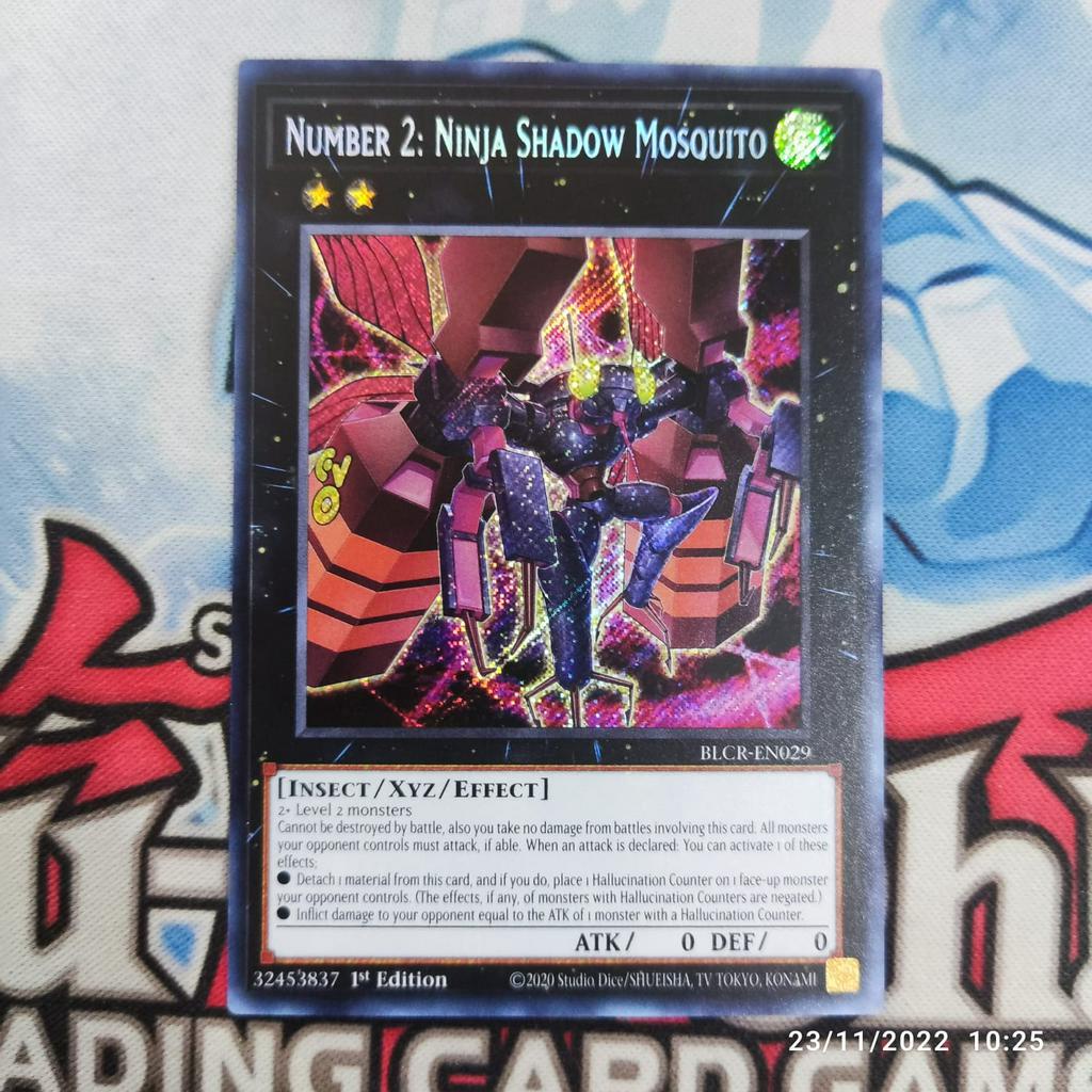 Jual yugioh number 2 ninja shadow mosquito BLCR secret rare 1st ...