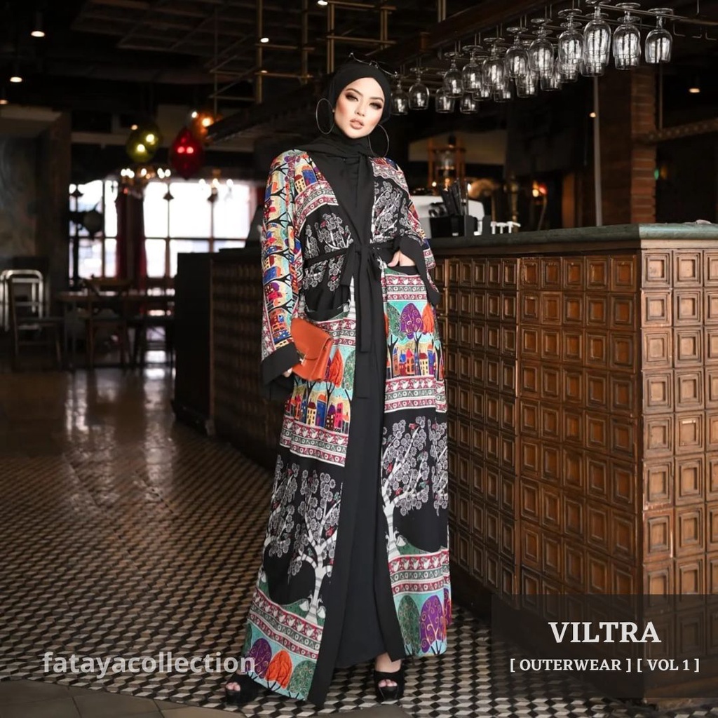 Jual Fataya Collection VILTRA Outerwear Jumbo Lengan Panjang - Kain ...