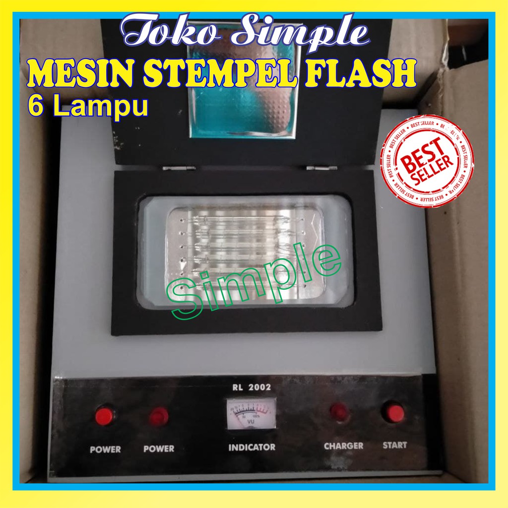 Jual MESIN STEMPEL FLASH STEMPEL WARNA 6 LAMPU | Shopee Indonesia