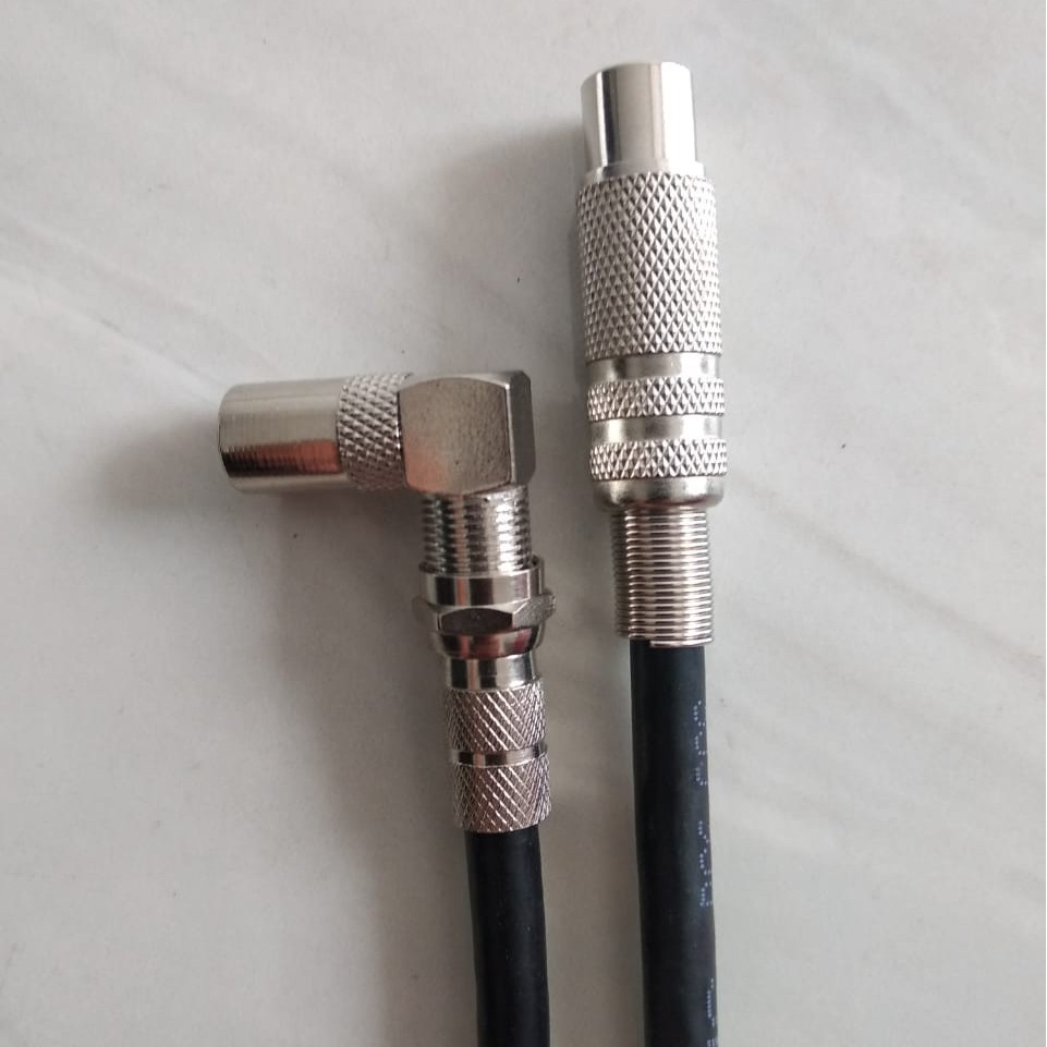 Jual kabel antena tv jack model L, Male to male 1 M | Shopee Indonesia