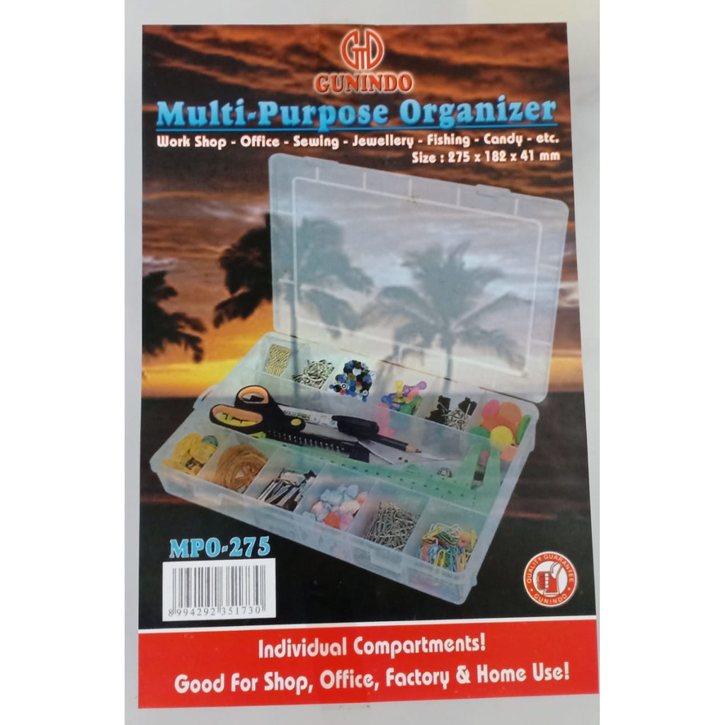 Jual Gunindo multi purpose organizer MPO 275 kotak plastik storage box ...