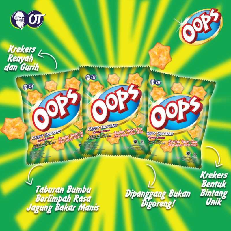 Jual OOPS Crispy Crackers Roasted Sweet Corn 14gr | Shopee Indonesia Jual OOPS Crispy Crackers Roasted Sweet Corn 14gr | Shopee Indonesia