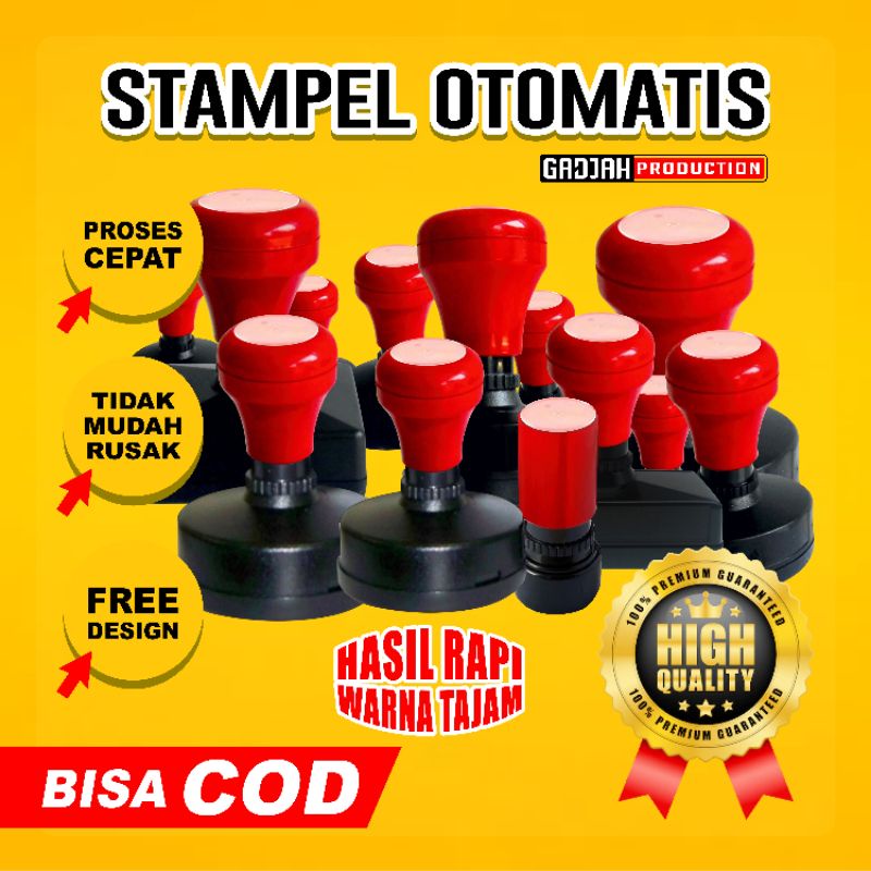 Jual Stampel otomatis, Stampel flash, Stampel murah | Shopee Indonesia