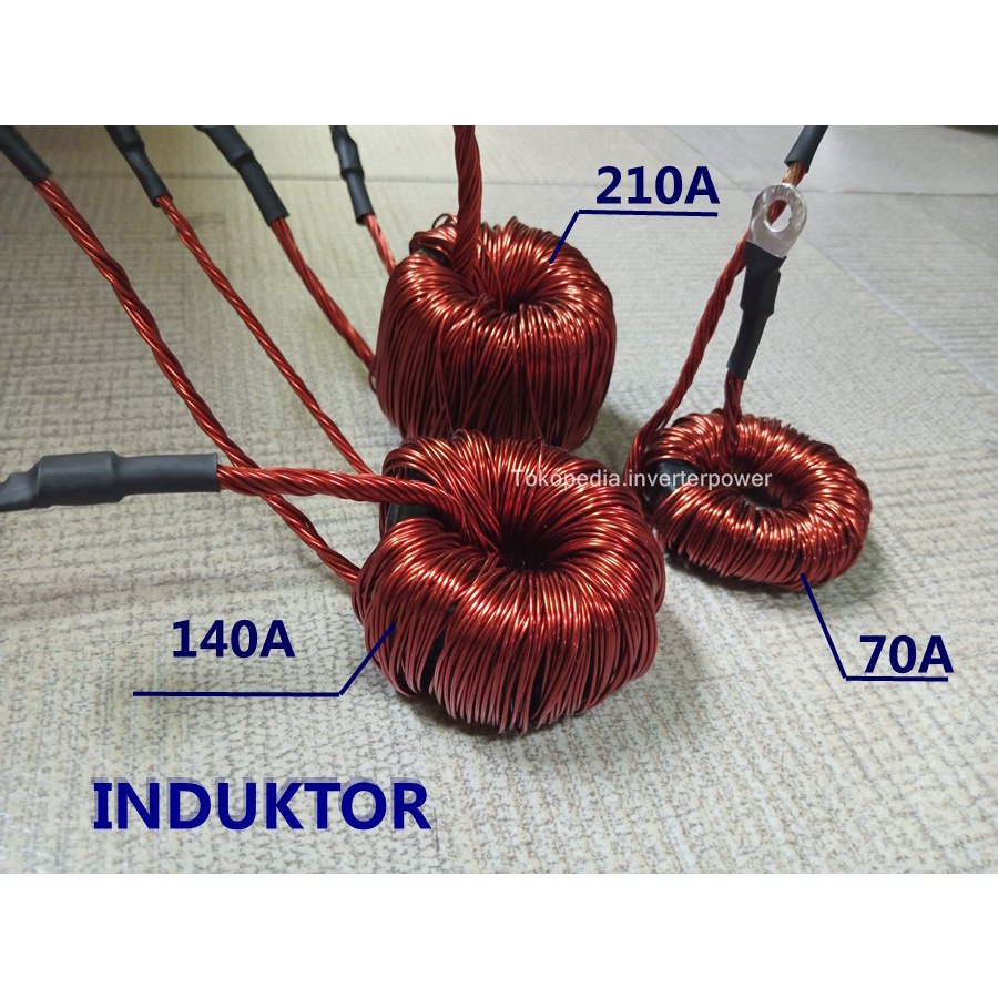 Jual induktor 70a rating 70amper untuk inverter egs002 metode low ...