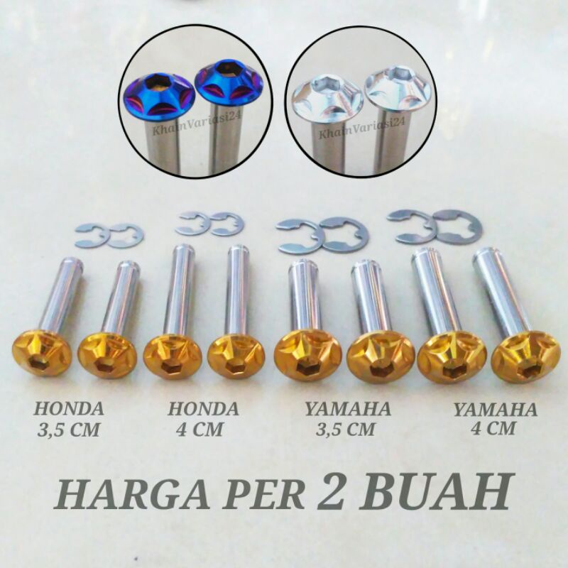 Jual Baut pin pen probolt tojosan step footstep premium stainless | Shopee Indonesia