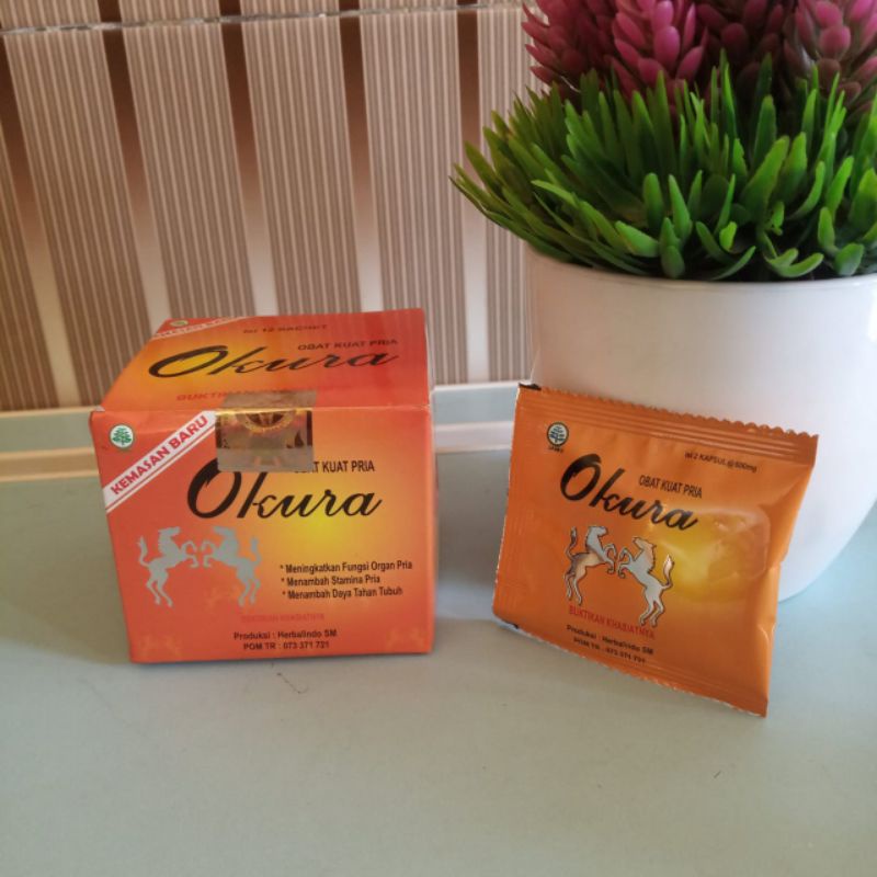 Jual KAPSUL OKURA OBAT KEPERKASAAN PRIA DEWASA OBAT KUAT & TAHAN LAMA (1 Box isi 12 Sachet ...
