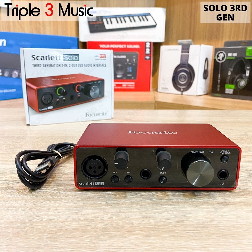 Jual Focusrite Scarlett Solo 3rd Gen ORIGINAL Garansi | Shopee Indonesia