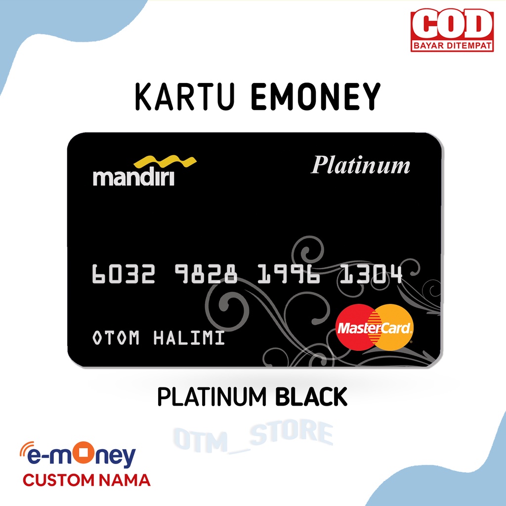 Jual Kartu EMONEY MANDIRI Design Kartu Debit Mandiri Master Platinum ...