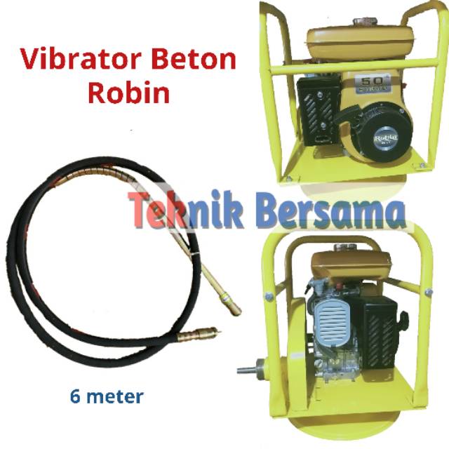 Jual Mesin Vibrator Beton Robin EY20-3 Komplit Selang 6 Meter | Shopee Indonesia