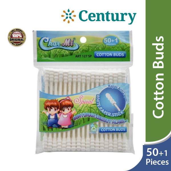 Jual CHARMI COTTON BUDS SPIRAL ART 127 SP 50+1 PIECES COTTON BUDS ...