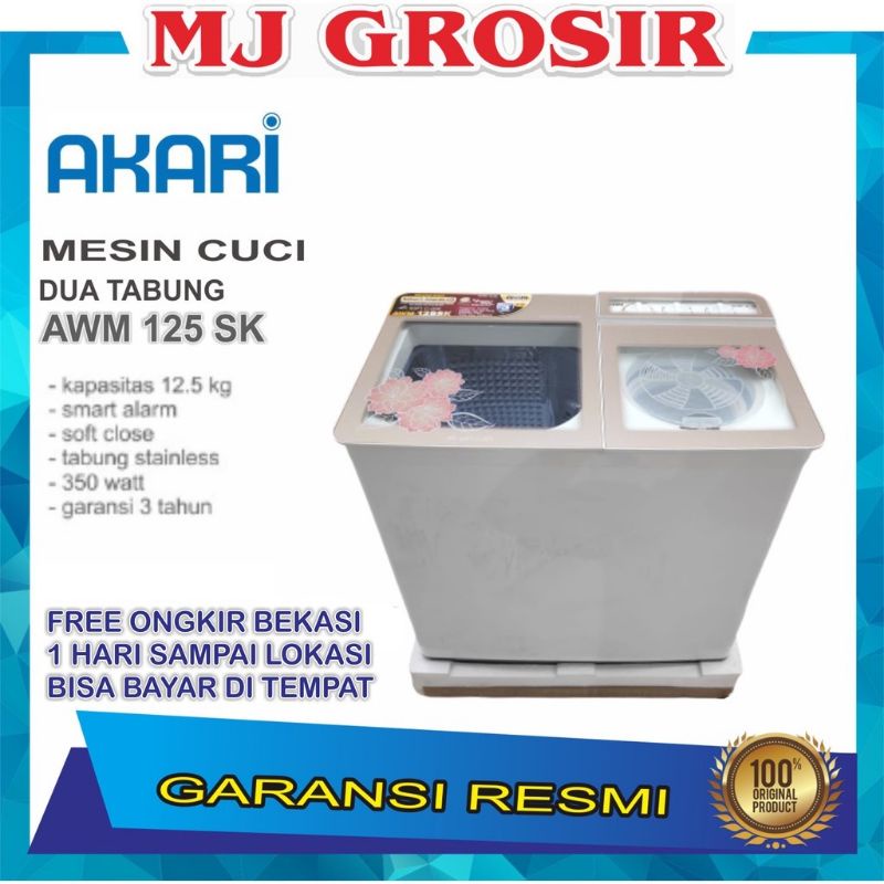 Jual MESIN CUCI AKARI 2 TABUNG AWM 125 SK, 12,5KG 12,5 KG | Shopee Indonesia
