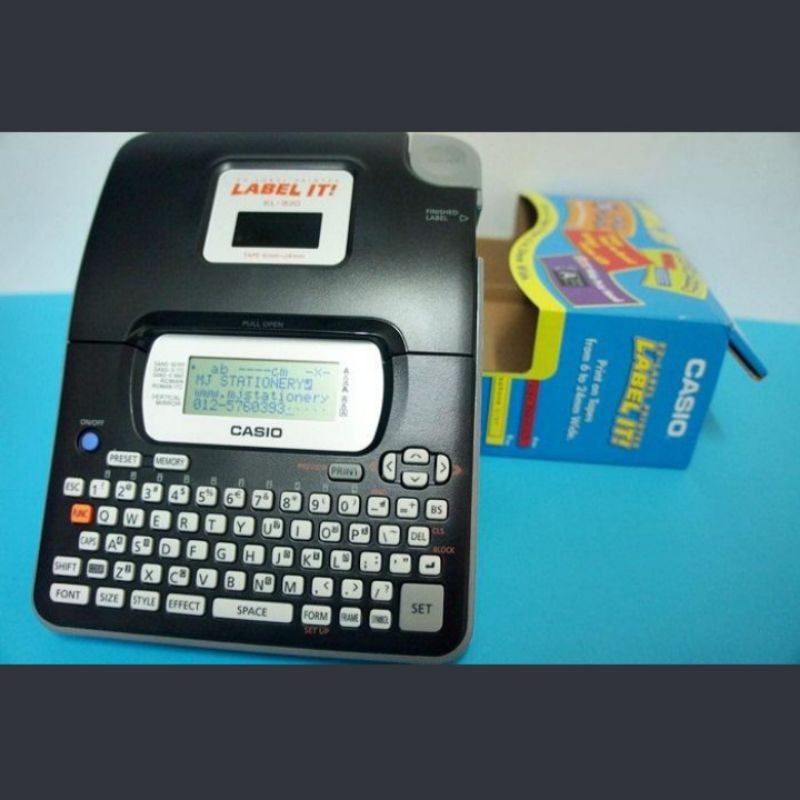 Jual CASIO LABEL PRINTER KL 820 MESIN LABEL PRINTER ORIGINAL CASIO ...
